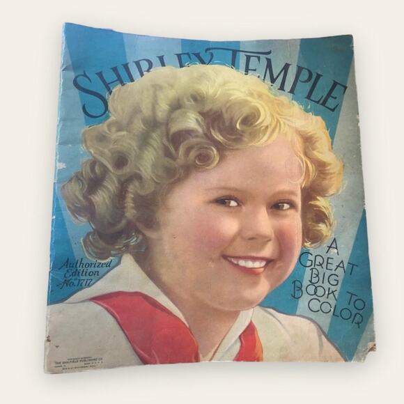 Vintage | Accents | Antique Home Shirley Temple 936 Coloring Book ...